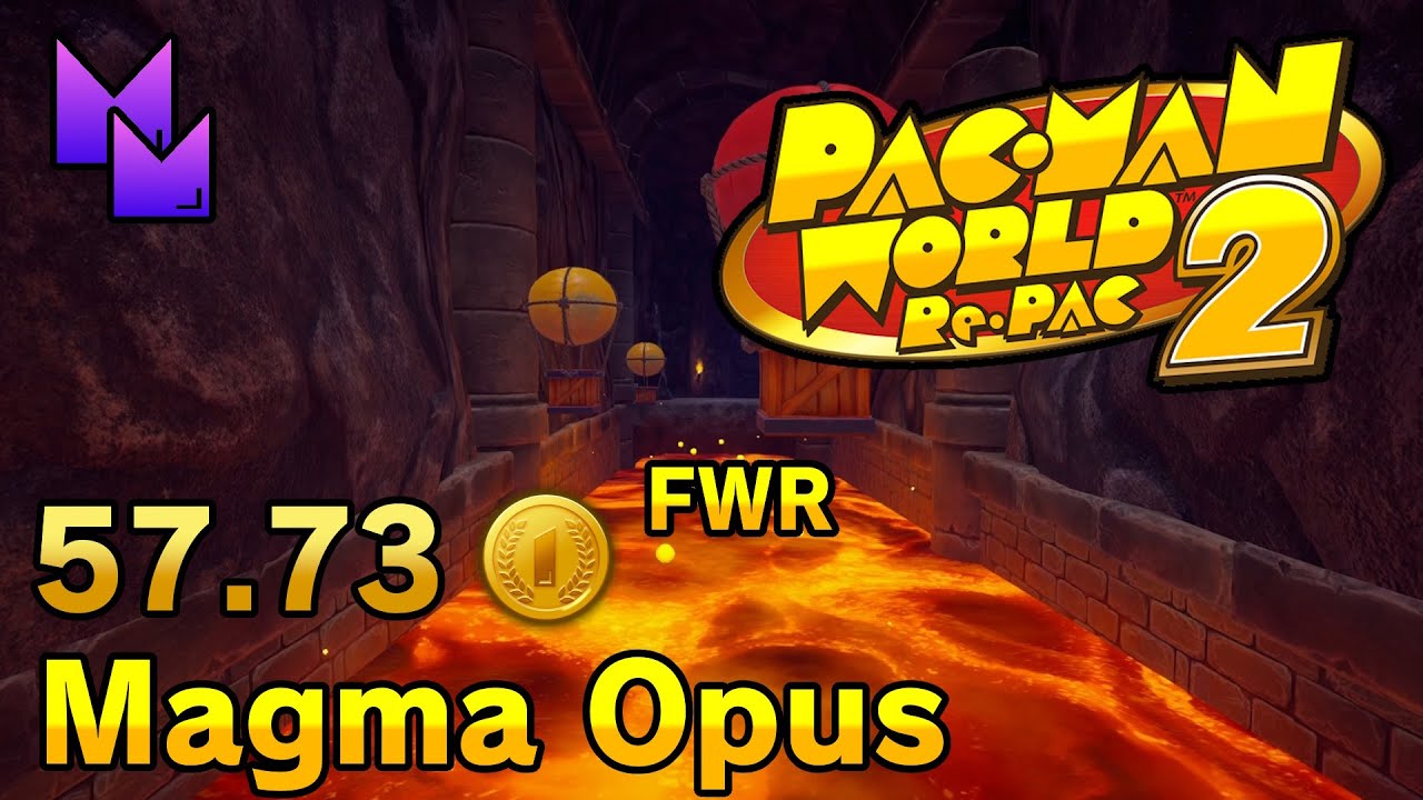 PAC-MAN WORLD 2 Re-PAC - Magma Opus Time Trial - 57.73 [FWR] - YouTube