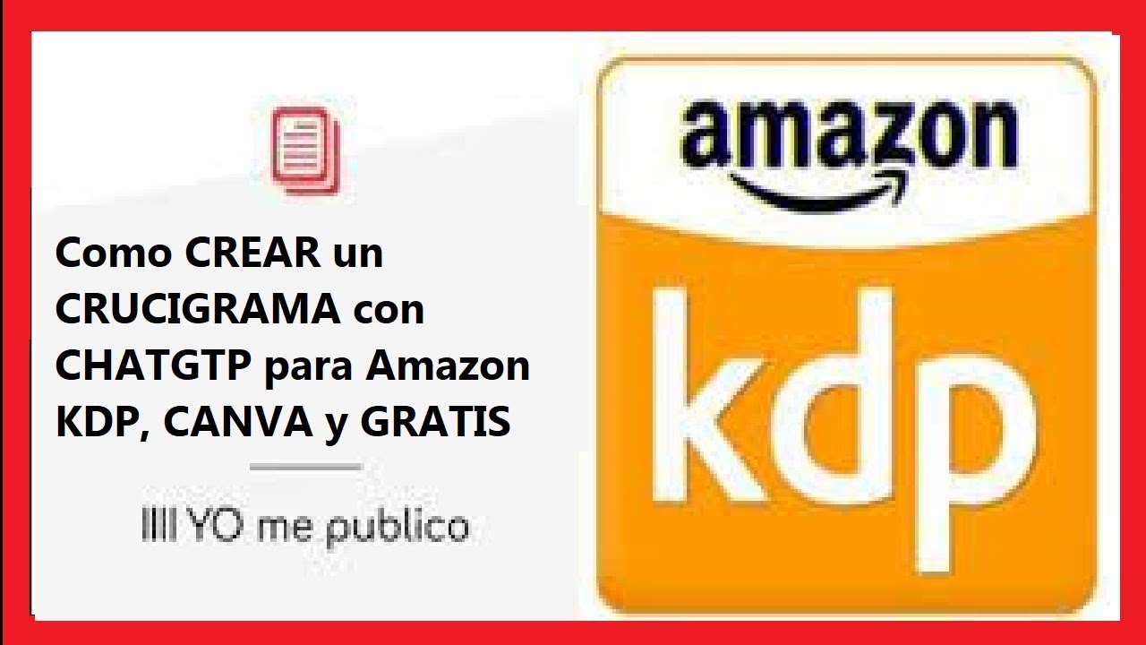 Como CREAR una SOPA de LETRAS con CHATGTP para Amazon KDP y GRATIS - YouTube
