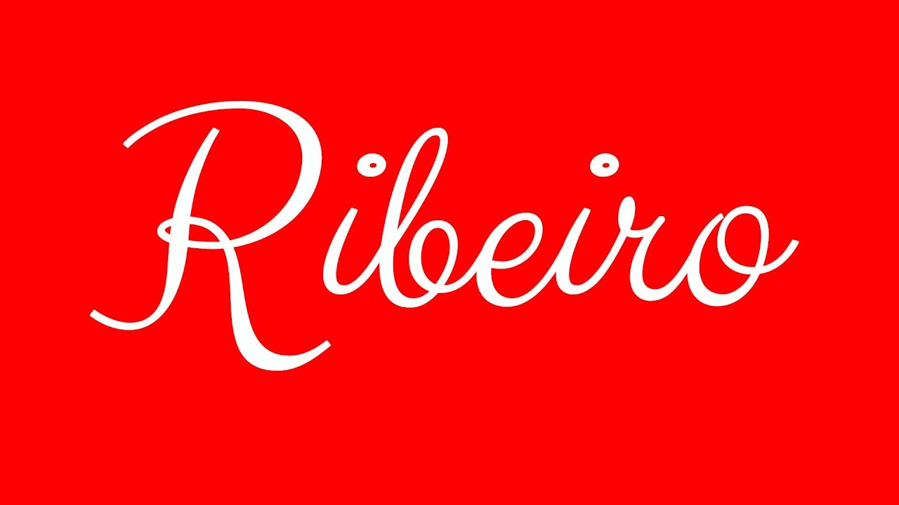 Ribeiro English Cursive Handwriting Tutorial - YouTube