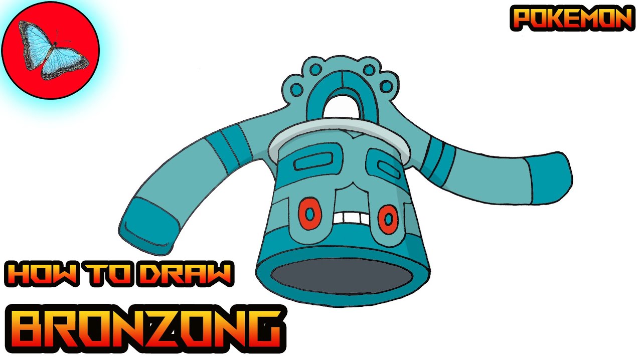 How To Draw Pokemon - Bronzong - YouTube