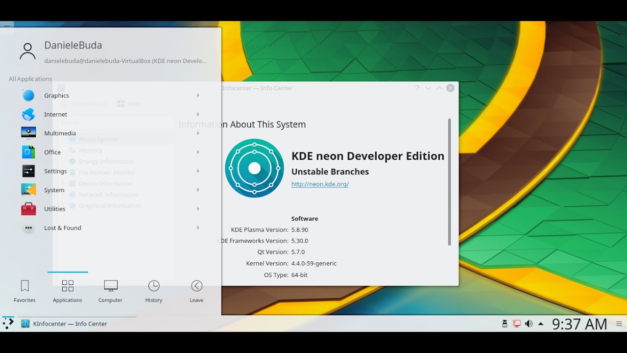 KDE neon 5.8.9 (beta) Installation and Overview. - YouTube