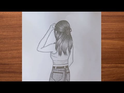 how to draw a Attitude girl sketch || for beginners || step by step ...