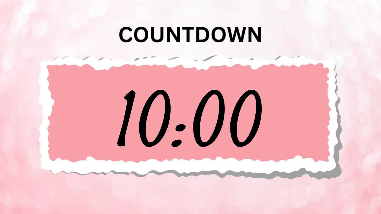 10 Minutes Countdown Timer - YouTube