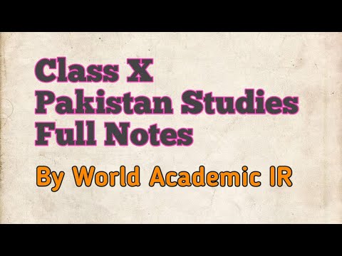 Class X Pst Complete Notes || In English Medium || Sindh board # ...
