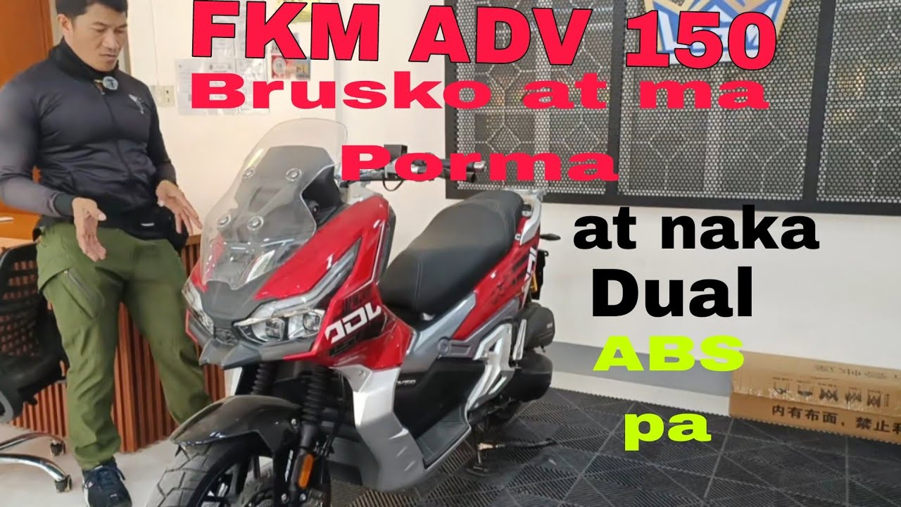 FKM ADV 150 adventure scooter motorcycle full review with ...
