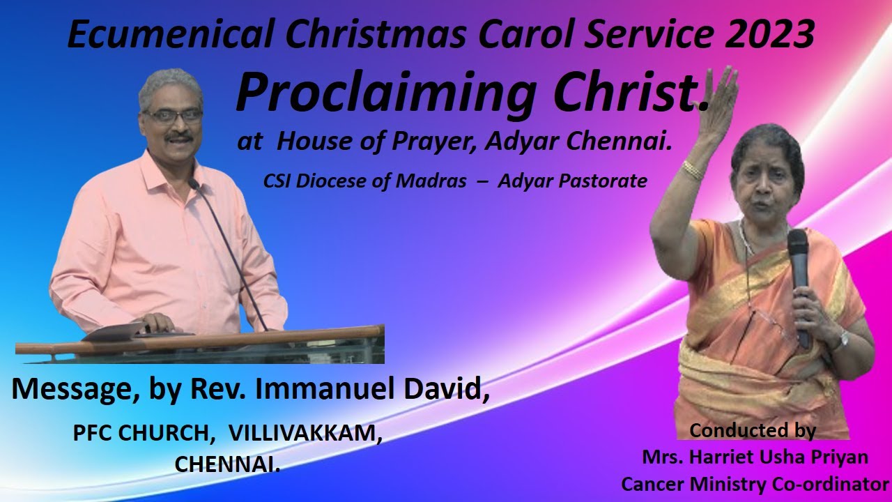 [4K] Rev. Immanuel David, Christmas Message for Cancer Patients. House ...