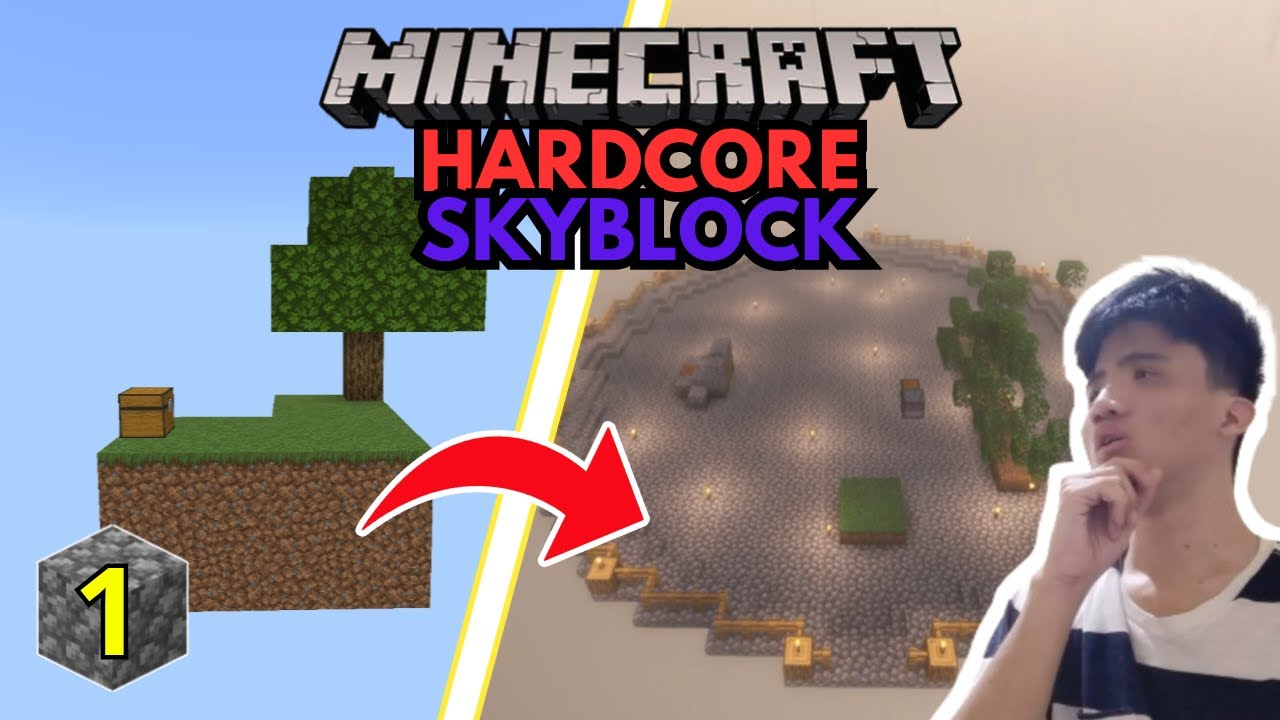 Memulai Ulang dengan Perfect di Minecraft Skyblock Hardcore - YouTube