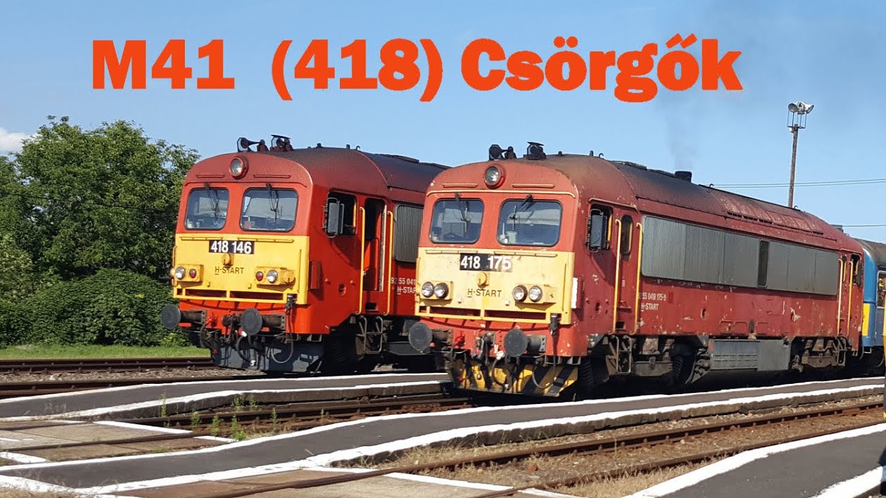 MÁV M41 (418) Csörgők vegyes felvételek - YouTube
