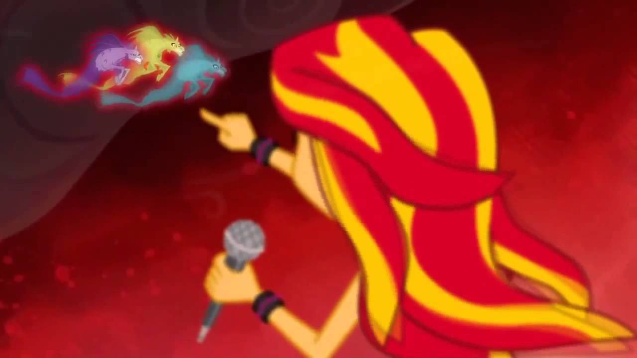 Mlp Rainbow Rocks Sunset Shimmer Singing