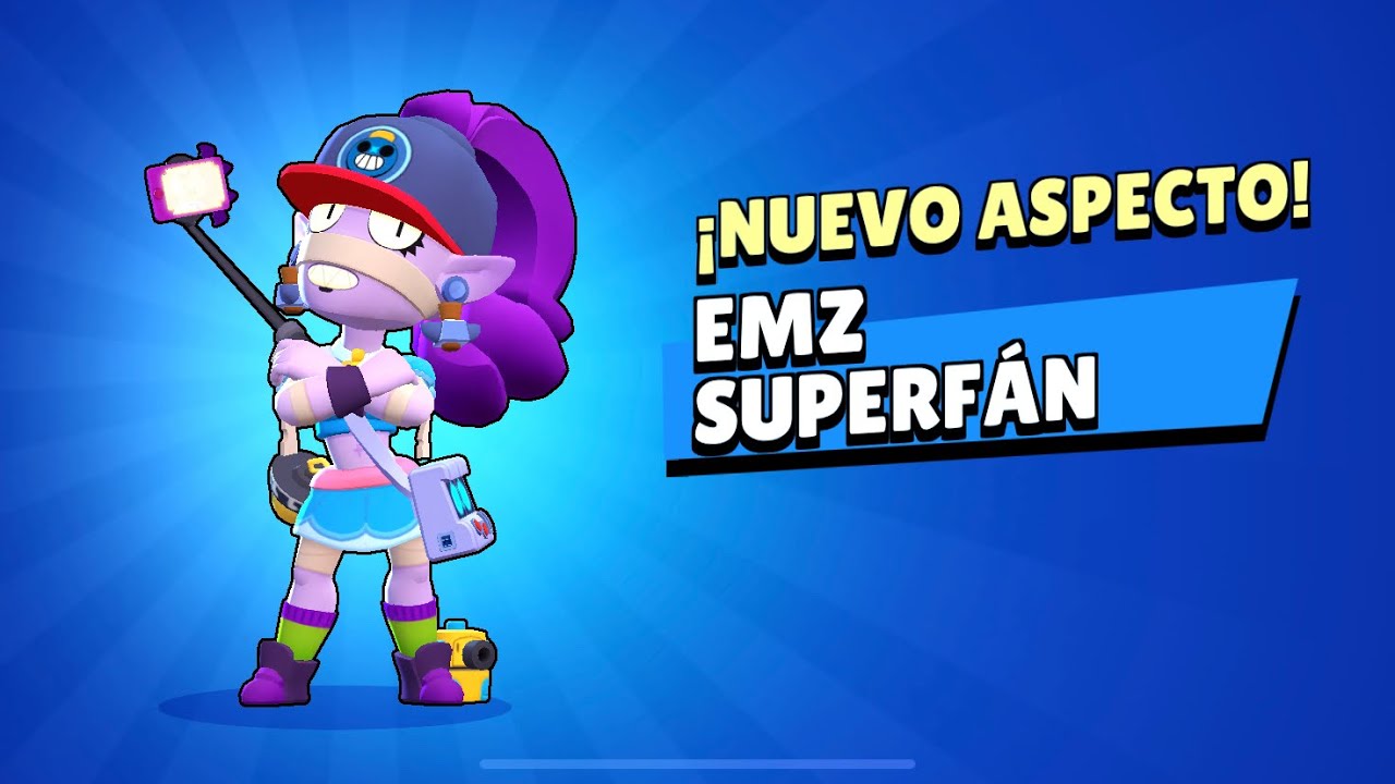 Nueva skin EMZ súperFan En | Brawl stars - YouTube