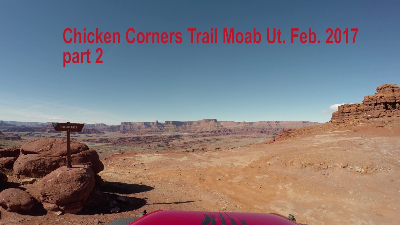 Chicken Corners Trail Moab Ut. Feb.2017 part 2. - YouTube