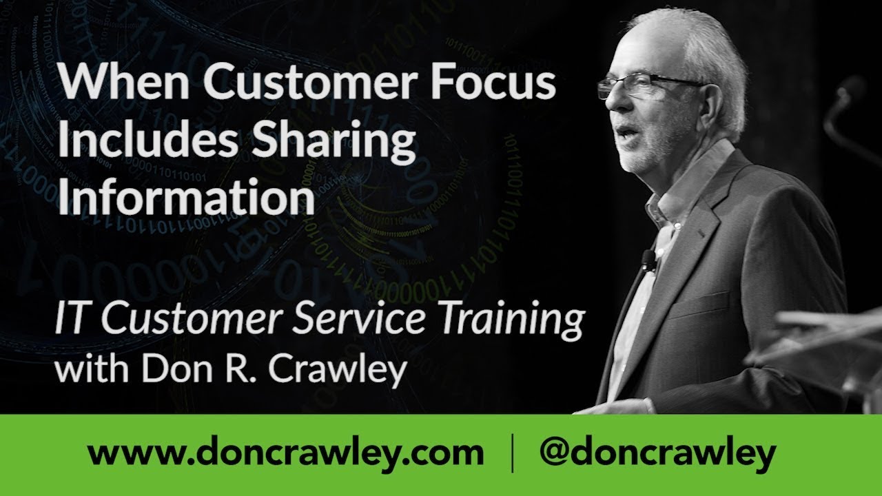When Customer Focus Includes Sharing Information: Customer Service ...