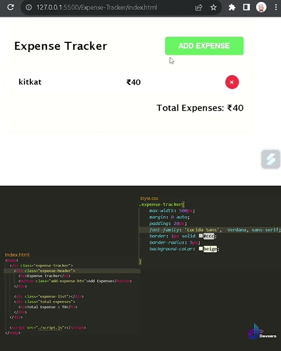 Expense Tracker Using Javascript 👾 Source Code In Description Youtube 0675