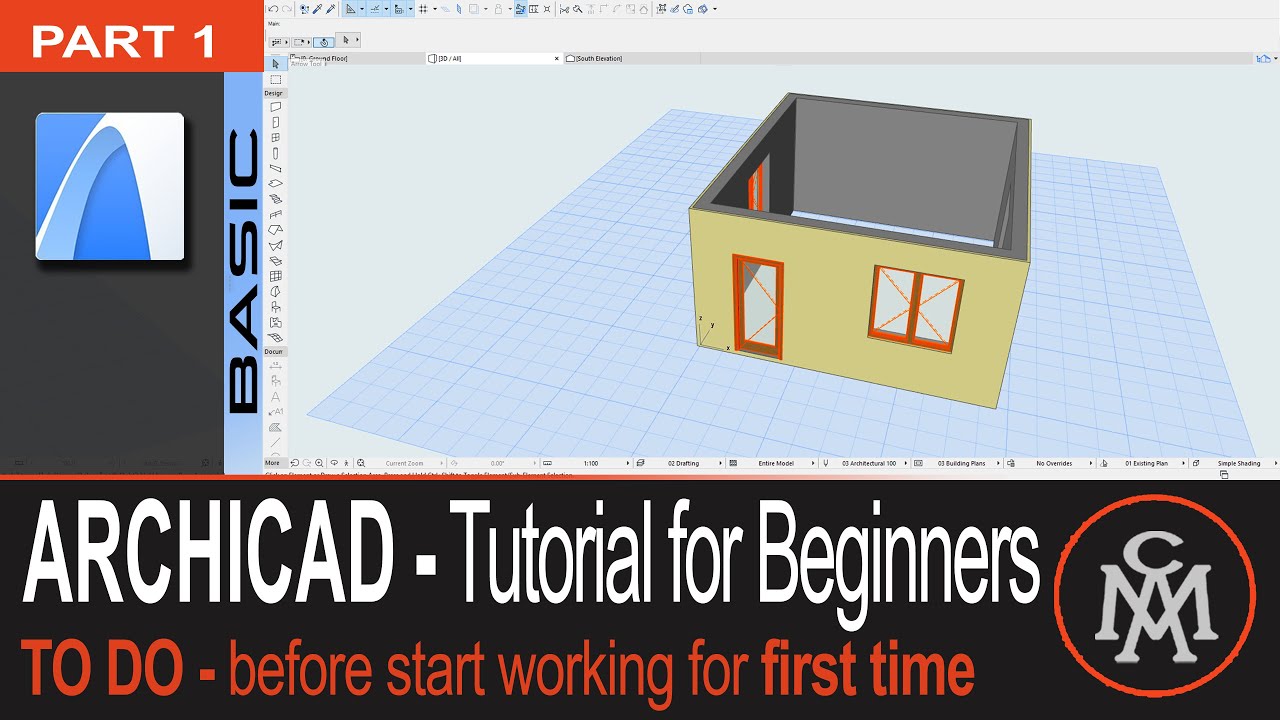 Archicad for Beginners - Part 1 | To dos before start working. - YouTube