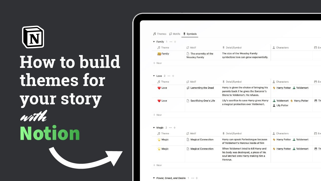 Building Themes in Notion | Storyteller OS Tutorial - YouTube