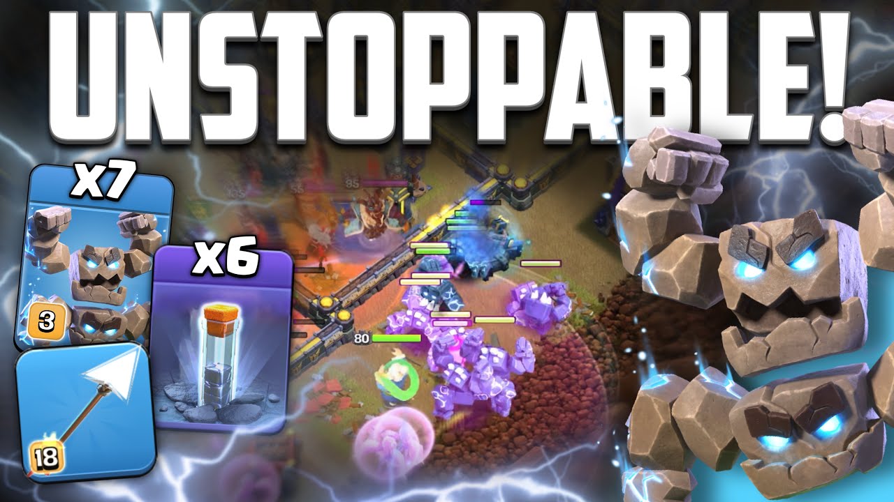 Mass Meteor Golems Are UNSTOPPABLE! - Clash of Clans - YouTube