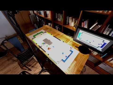 Robotic Soccer Using Sony toio And Reinforcement Learning(Unity ML-Agents) - YouTube