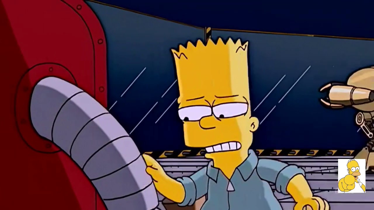 Bart finds out Homer is his robot - YouTube
