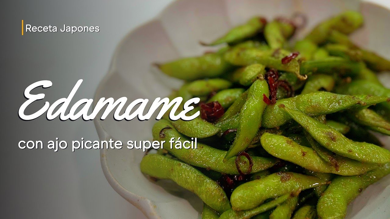 Receta súper fácil de edamame picante con ajo: ¡refrigerio de cerveza ...
