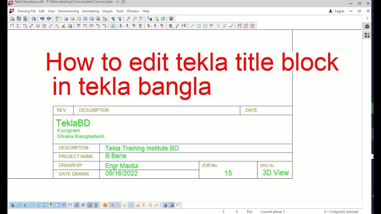 Template Editing In Tekla At Shanita Matheny Blog