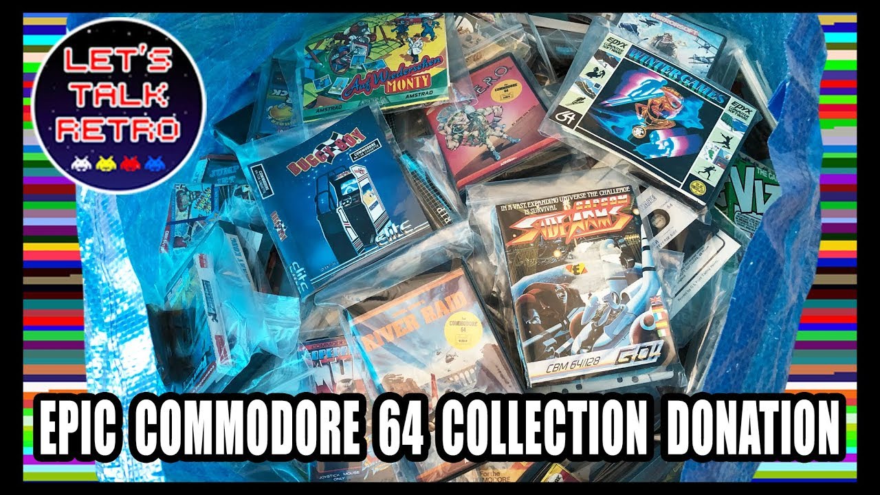 Epic Commodore 64 Collection Donation - YouTube