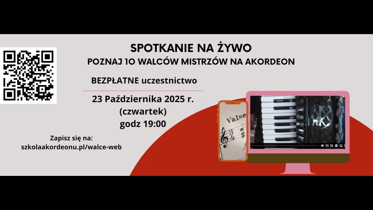 Szkolenie LIVE - Poznaj 10 Najpiękniekszcyh Walców Mistrzów Na Akordeon ...
