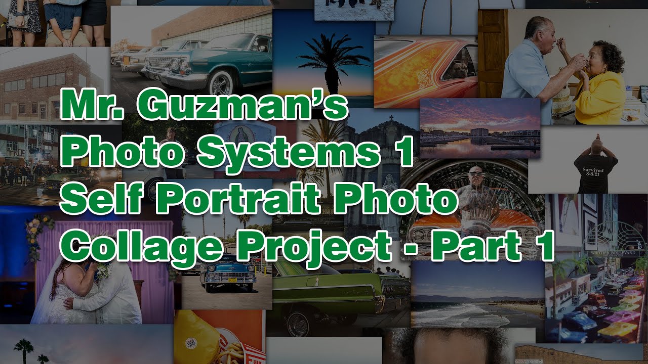 Self Portrait Photo Collage Project Pt 1 - YouTube