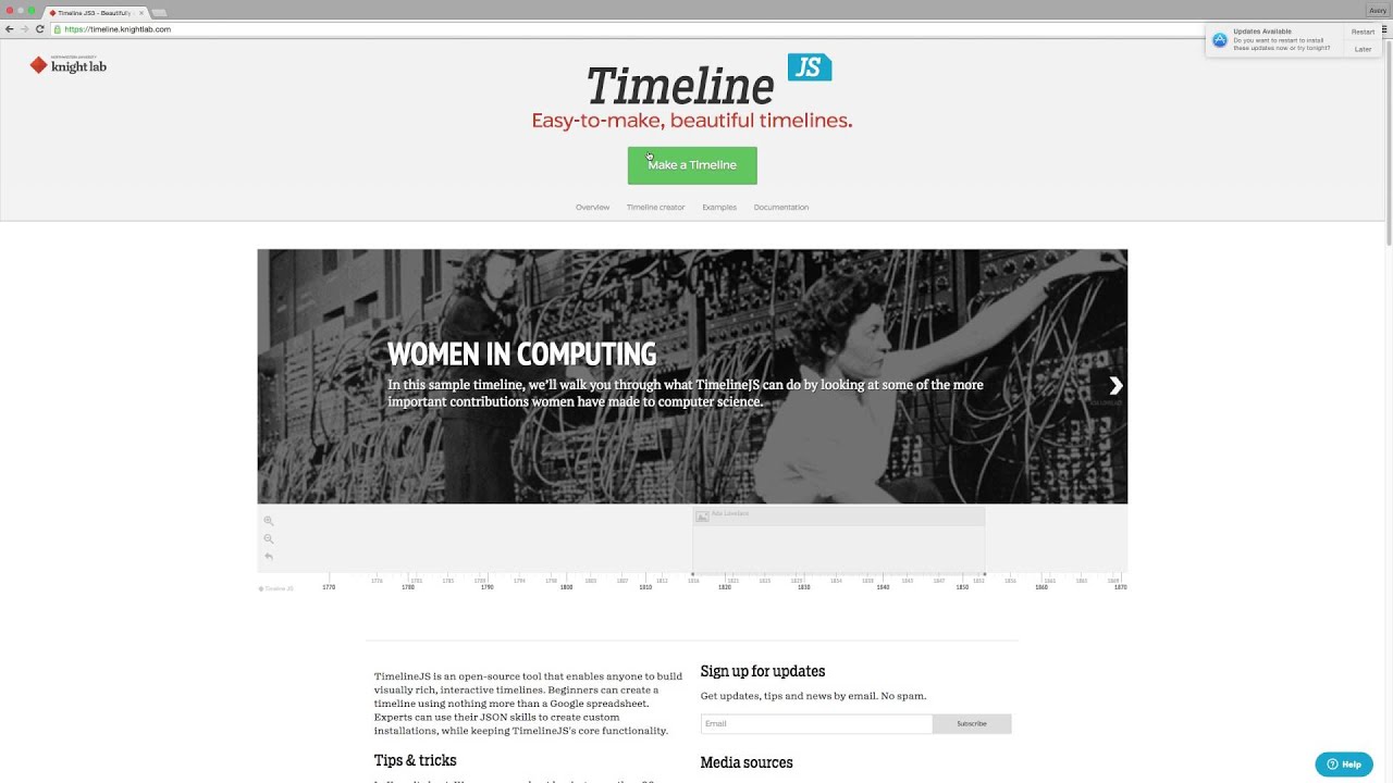 Timeline JS: How to get started - YouTube