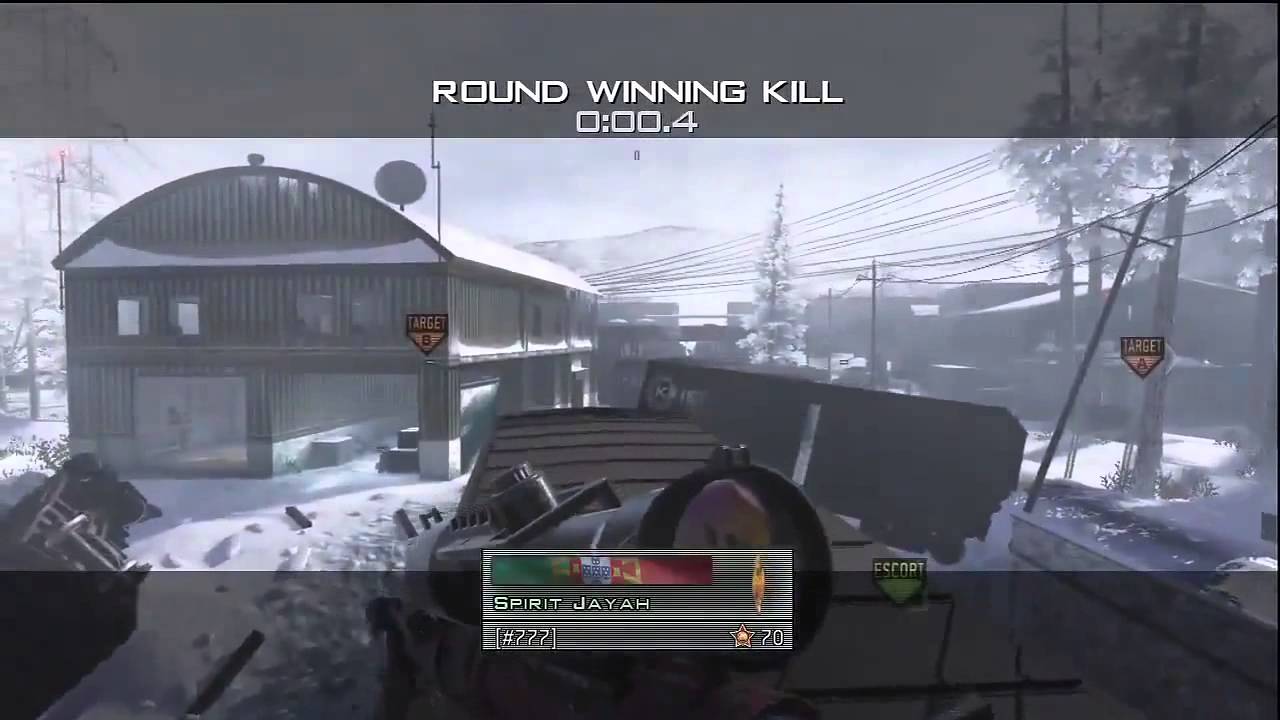 Insane Top-Spin Wallbang Across Derail! - MW2 Trickshot - YouTube