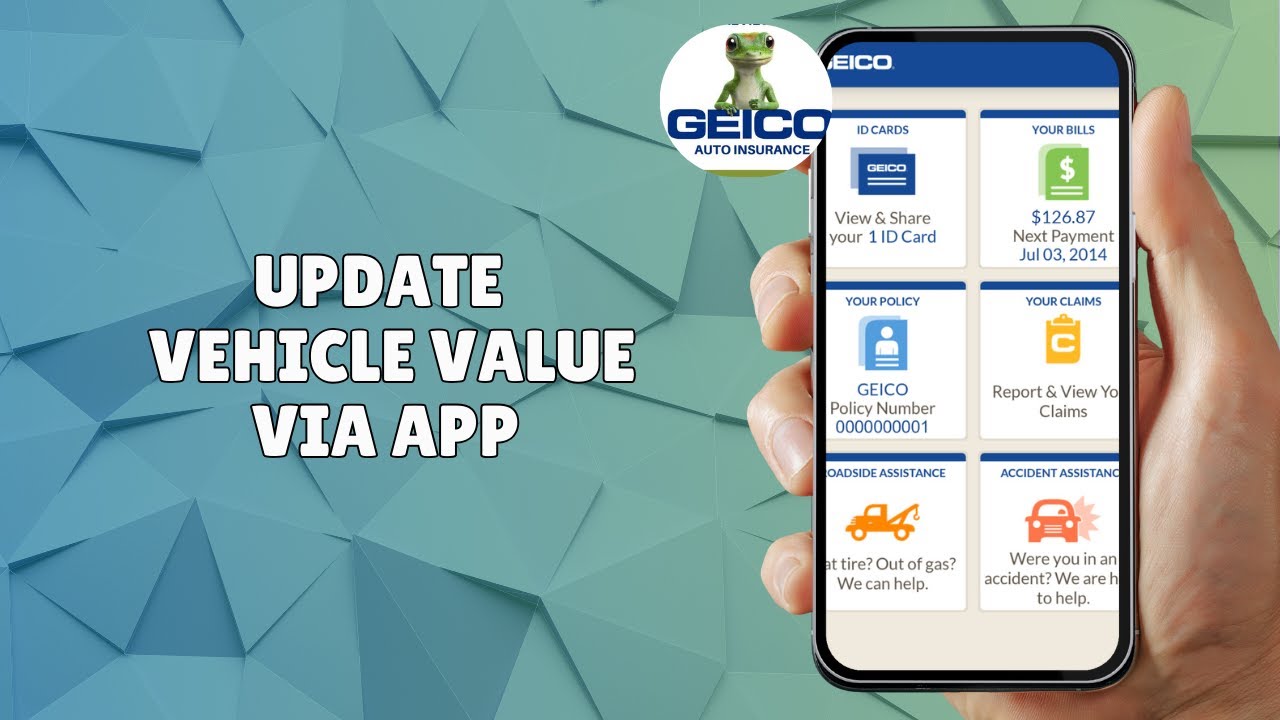 HOW TO UPDATE YOUR VEHICLE VALUE THROUGH GEICO MOBILE APP IN 2025 - YouTube
