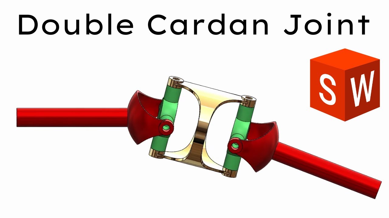 Double Cardan Joint In Solidworks Youtube