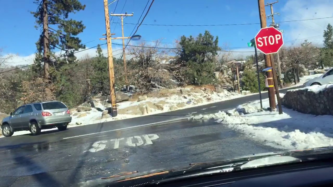 Arrowbear Lake CA December 7th 2018 Snow Drive - YouTube
