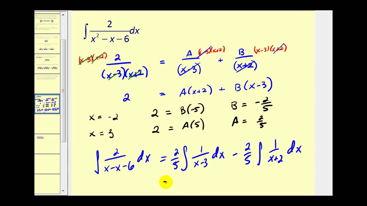 Integration Using Partial Fraction Decomposition Part 1 YouTube integration-using-partial-fraction-decomposition-part-1-youtube