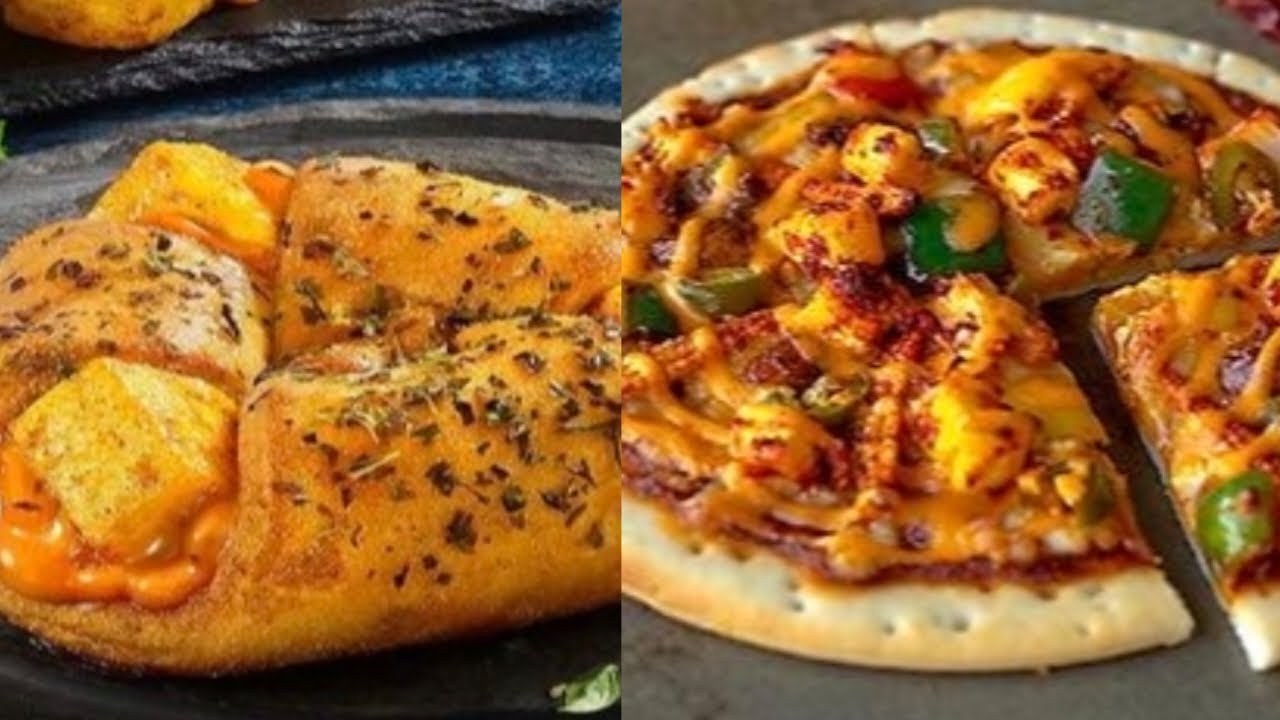 Peri Peri Veg Pizza & Domino's style Zingy Parcel - YouTube