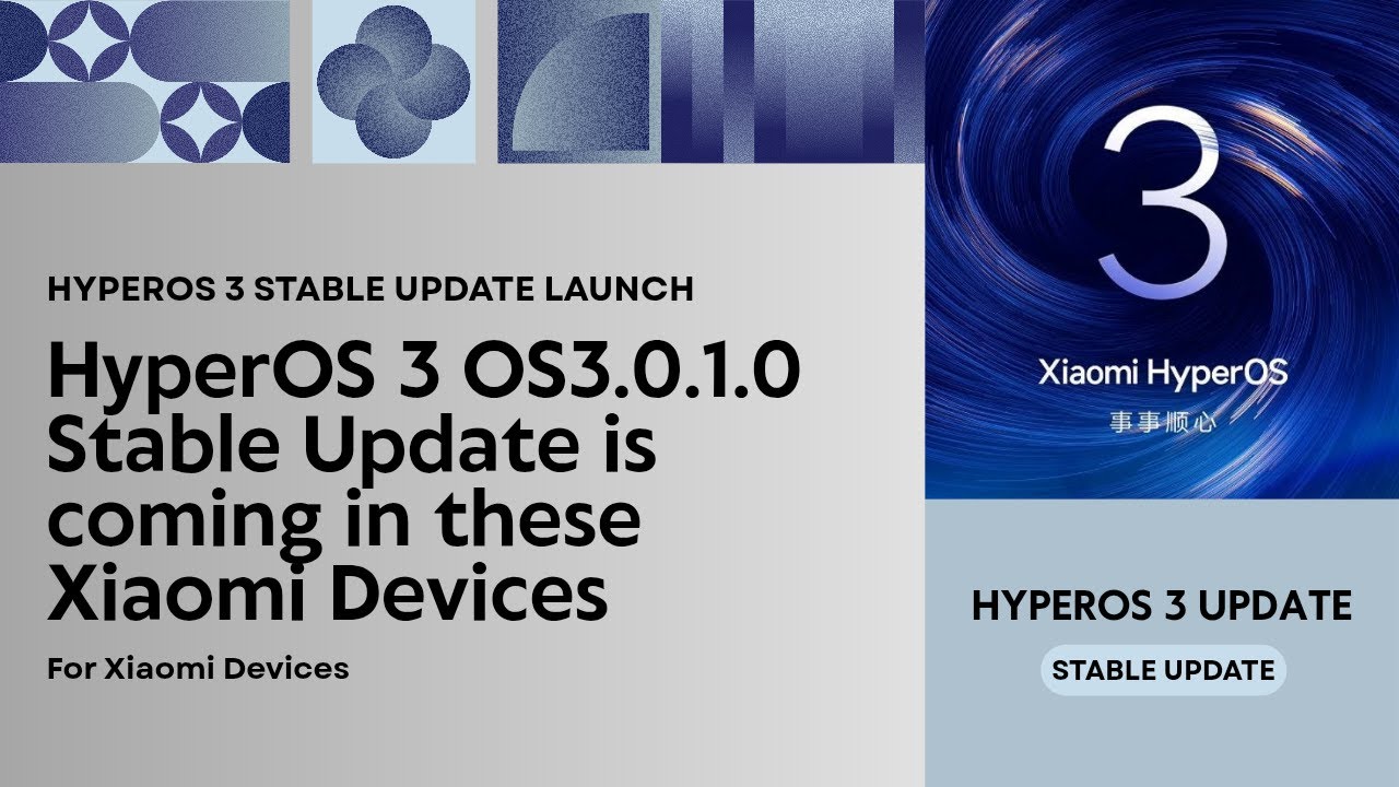 HyperOS 3 Stable Updates in First Xiaomi Series 🔥 - YouTube