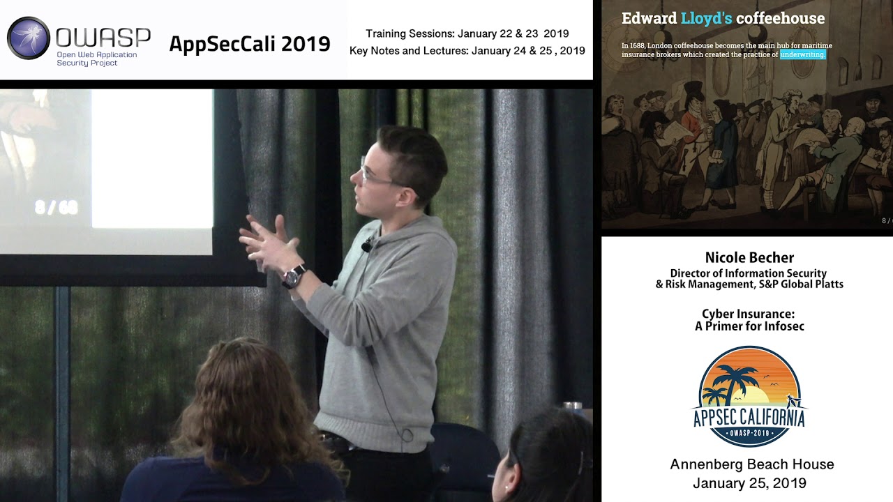 AppSecCali 2019 - Cyber Insurance: A Primer for Infosec - Nicole Becher ...