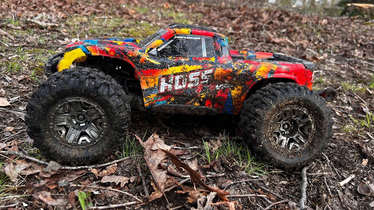 Traxxas Hoss RC Truck in the Woods - YouTube