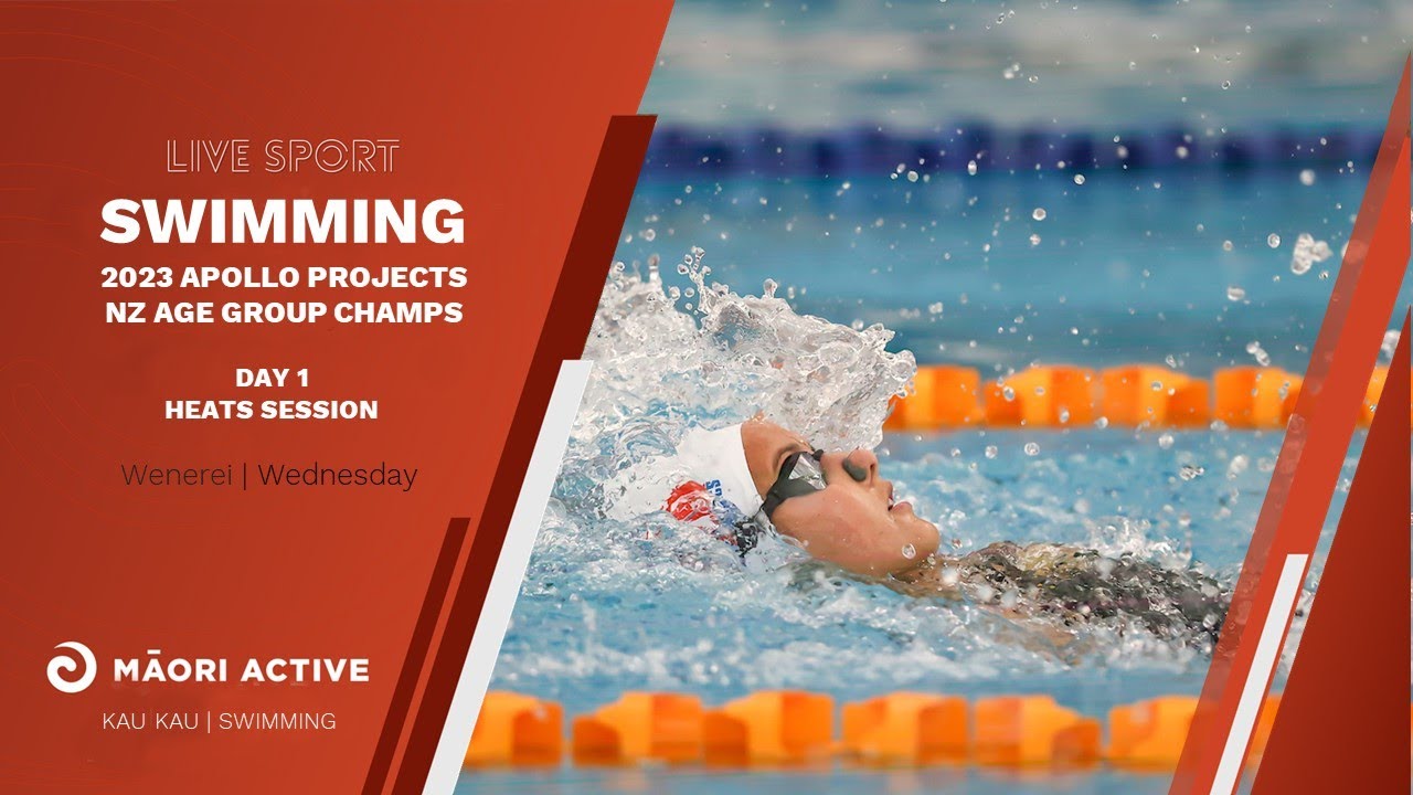Swimming | Day 1 | Heats | 2023 Apollo Projects New Zealand Age Group Championships - YouTube
