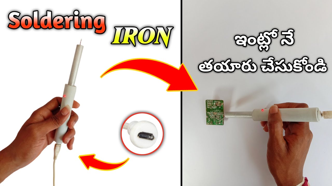 How To Make Soldering Iron At Home | Homemade 5v Soldering Iron | DIY ...