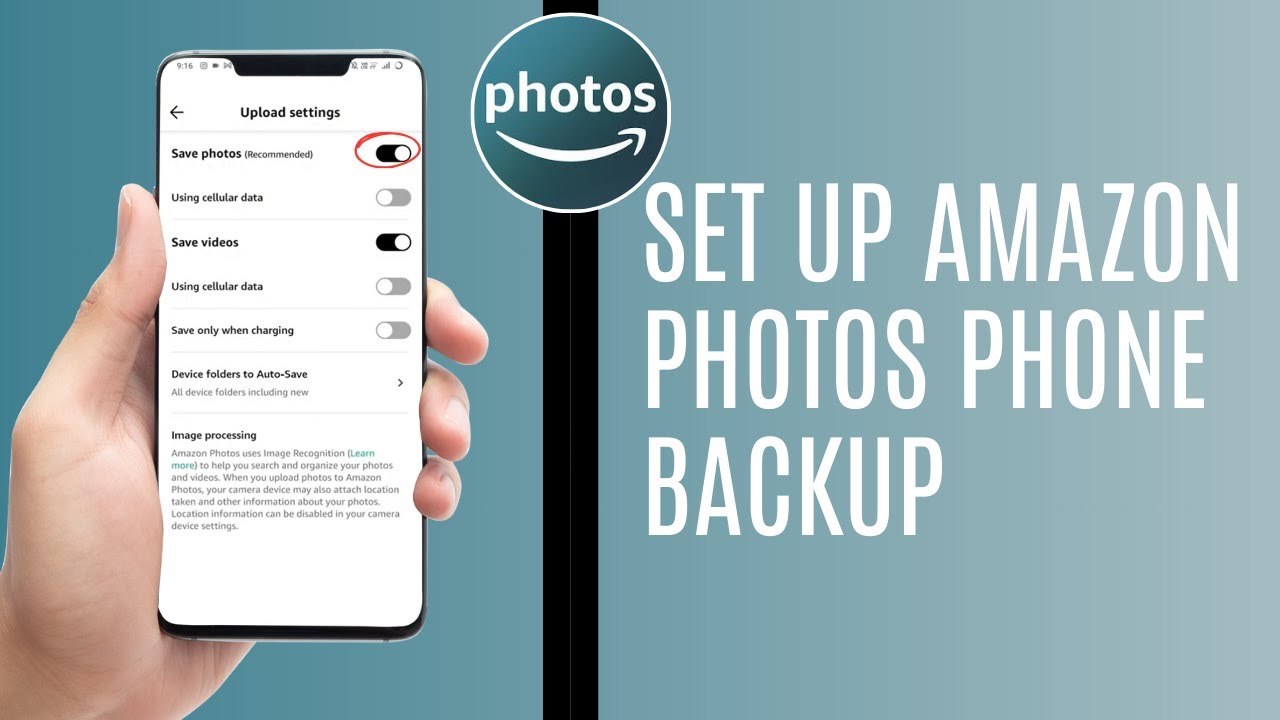 Set Up Amazon Photos Phone Backup | Amazon App Setup - YouTube