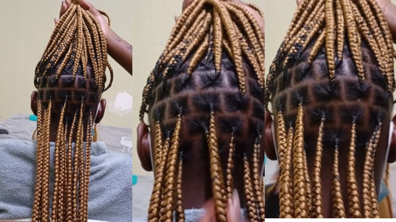 How To Fix A Peferct Knotless Braids// Jinsi Yakusonga Muongezo Ya ...