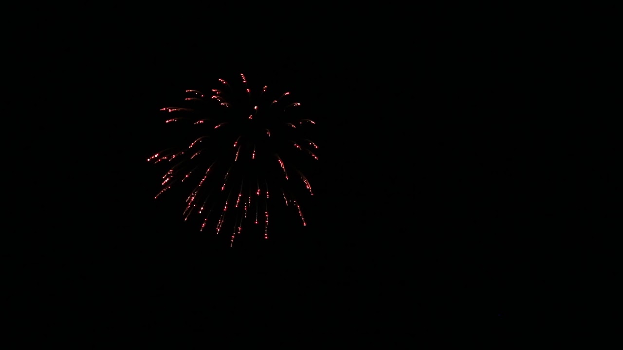 Red Strobe Gold Willow Firework Shell Effect - YouTube