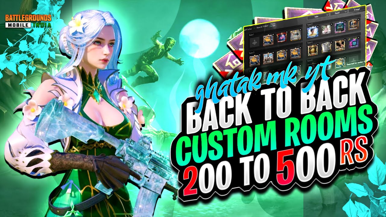 BGMI LIVE CUSTOM ROOMS || CUSTOM ROOM || BGMI CUSTOM LIVE - YouTube