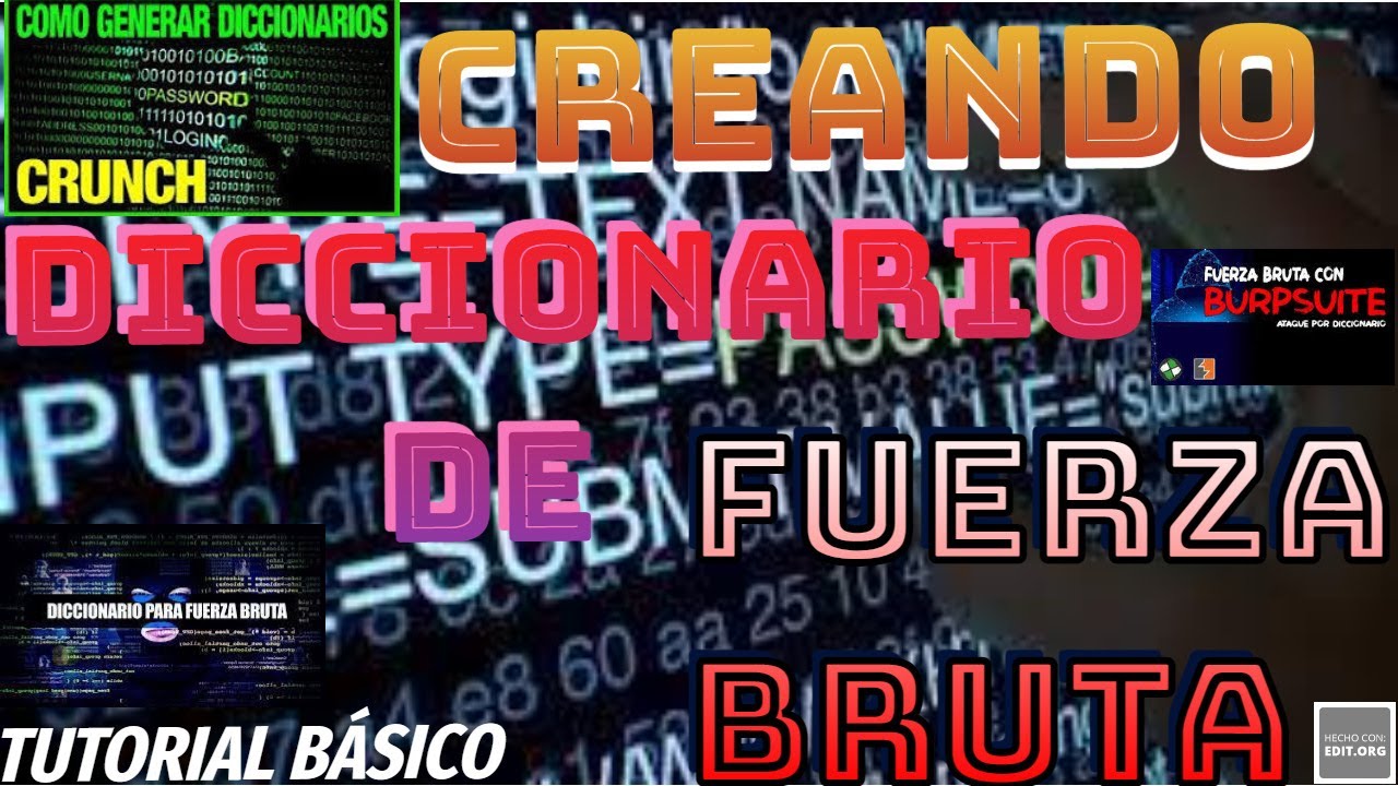 Como crear Diccionario de fuerzas bruta para hackear de forma Fácil con ...