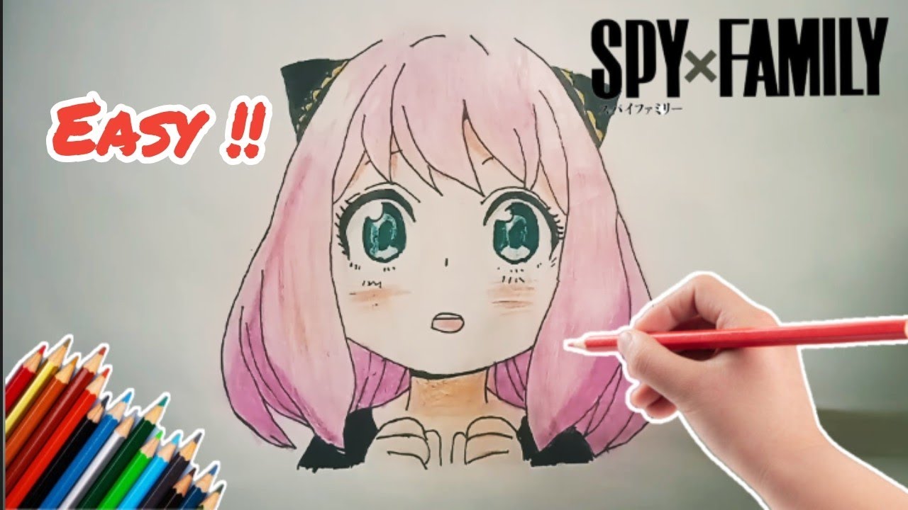 |EASY| How to Draw Anya Forger || Step by Step Tutorial || - YouTube