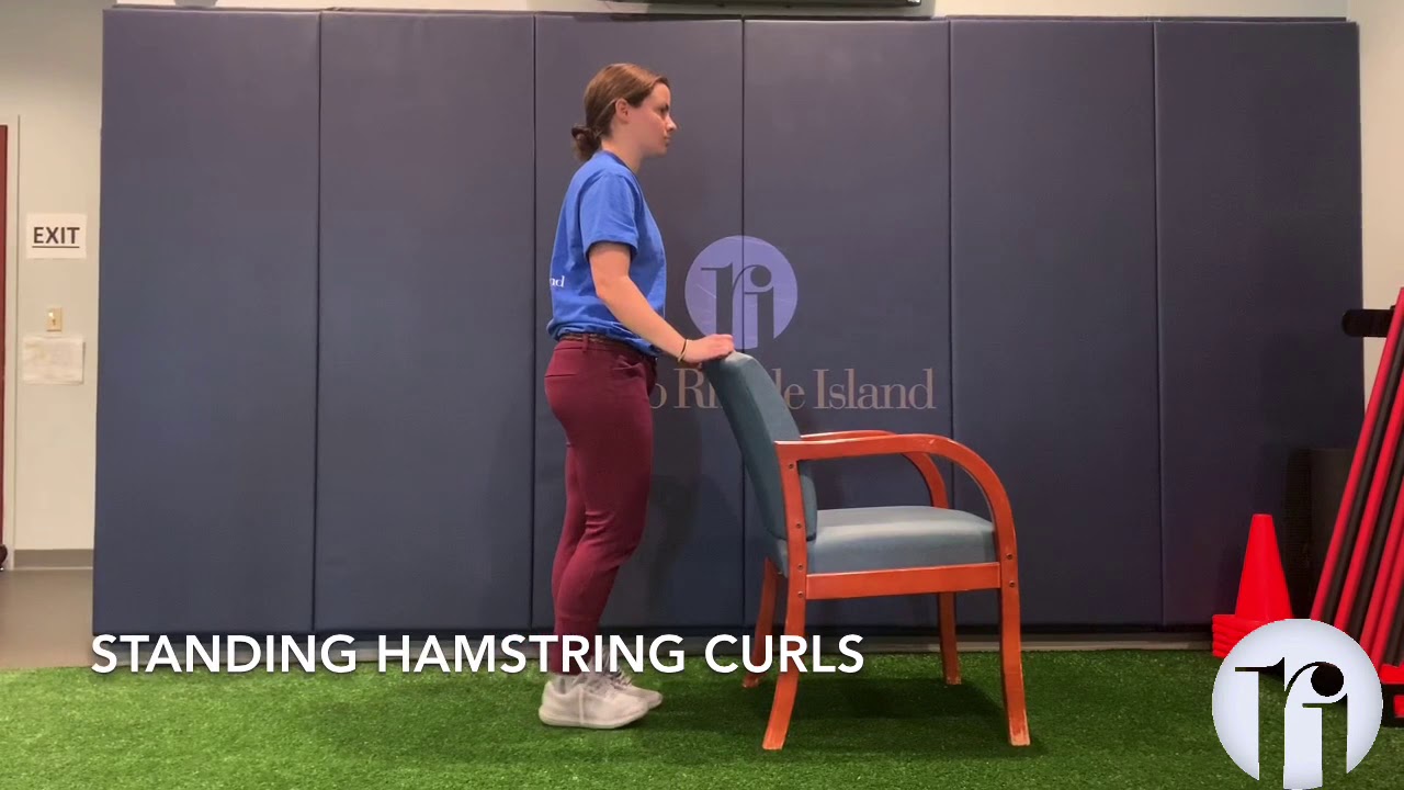 Standing Hamstring Curls - YouTube