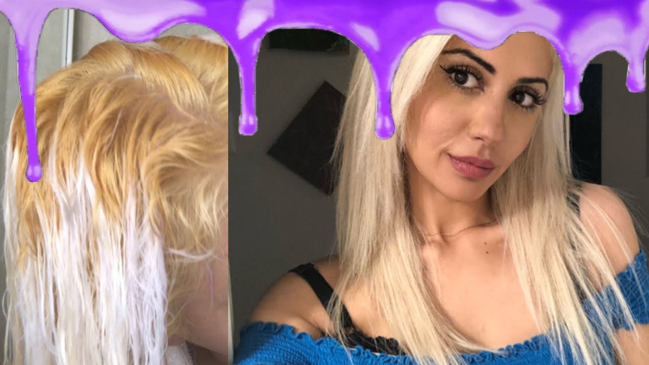 FIX ORANGE HAIR🧡| DIY purple shampoo💜 | fast & easy - YouTube
