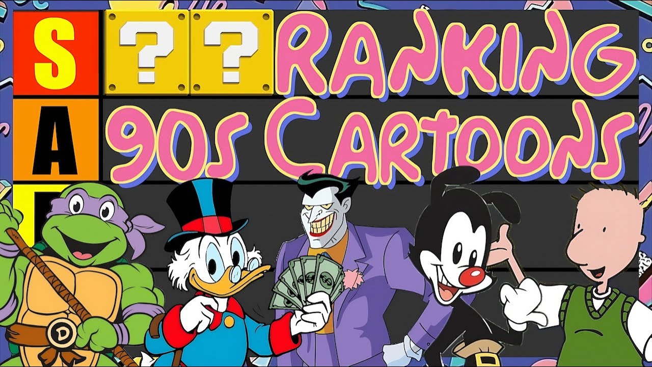 Tier List! Ranking The Best 90's Cartoons | Best Retro Animated Series ...
