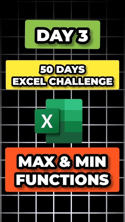 Max And Min Function In Excel Excelforbeginners Excelfunction Shorts Youtube