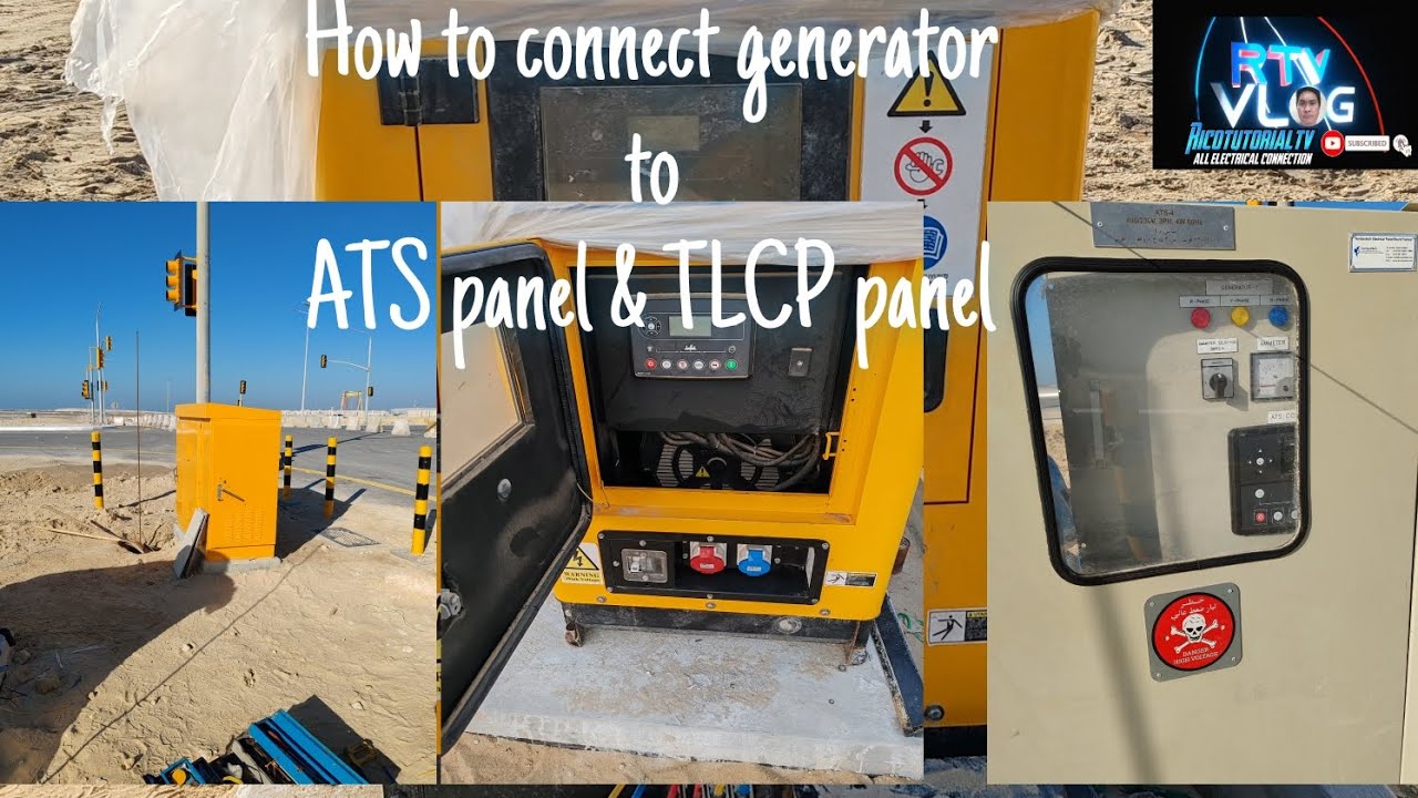 How to connect Generator to ATS panel & TLCP panel @RicotutorialVlog ...